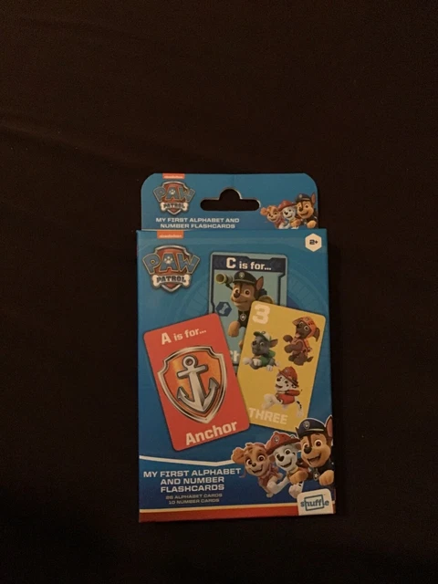 PAW PATROL ALPHABET & Number Flashcards Word & Number Learning Games ...