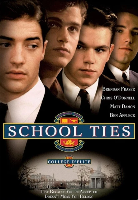 SCHOOL TIES DVD (New) Brendan Fraser Matt Damon Ben Affleck Drama $14. ...