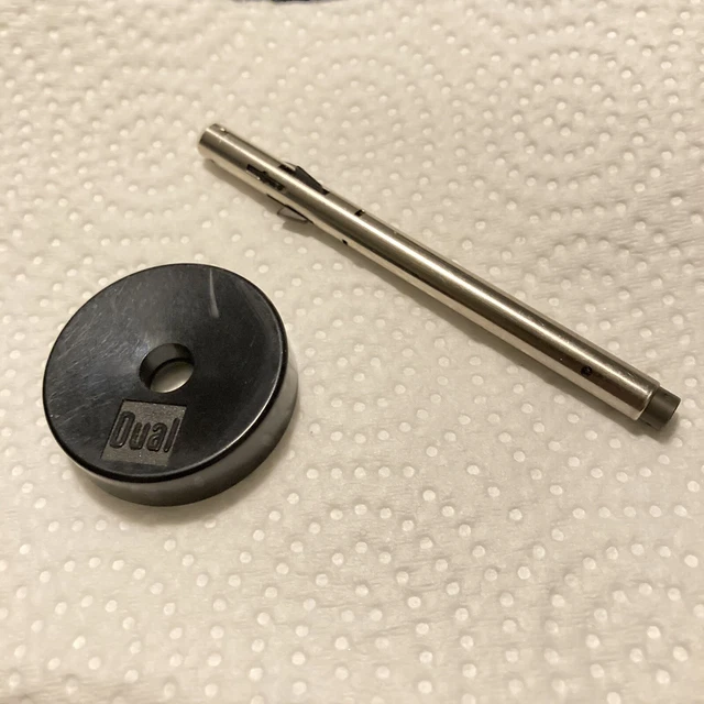 DUAL AW3 AUTOMATIC Turntable Stacking Spindle And 45rpm Adapter Puck ...