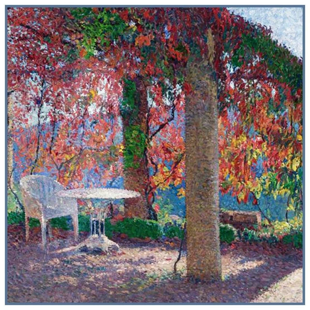 FRANÇAIS PERGOLA EN Automne Impressionniste Henri Martin Point de Croix ...