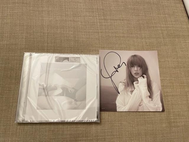 TAYLOR SWIFT - The Tortured Poets Department CD Album + SIGNED Photo ...