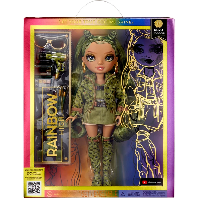 MGA ENTERTAINMENT RAINBOW High S23 Green Fashion Doll - Olivia Woods ...