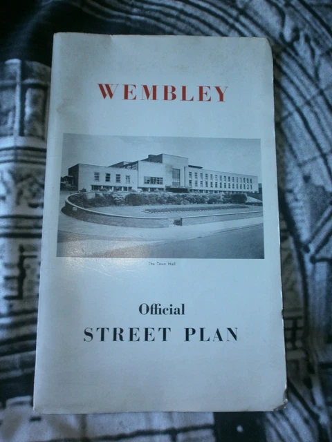 WEMBLEY, LONDON OFFICIAL Street Plan Map 1950s/60s £2.99 - PicClick UK