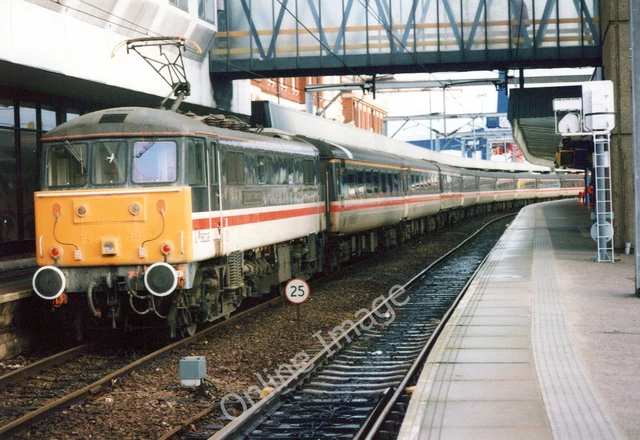 RAILWAY PHOTO 6X4 Class 86 86238 Harwich Int ex works 3/12/96 Intercity ...