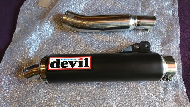 POT D'ÉCHAPPEMENT DEVIL d'époque HOMOLOGUE route Silencieux, Sortie ...