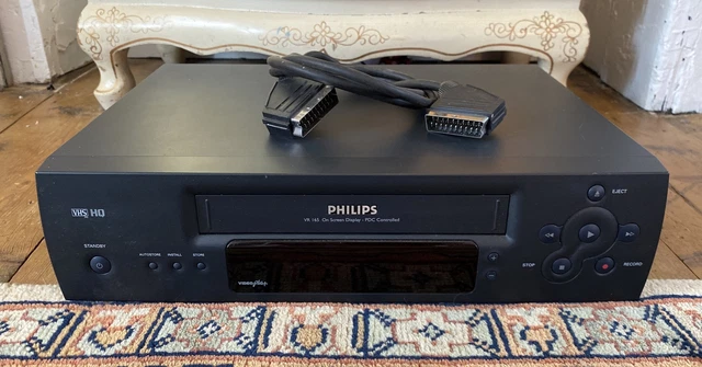 PHILIPS VR165 VHS Player VCR Working Scart Lead VGC £34.99 - PicClick UK