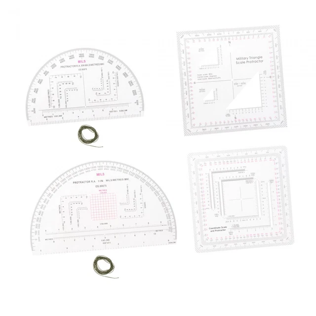 LAND NAVIGATION PROTRACTOR Reading Protractor for Architecture ...