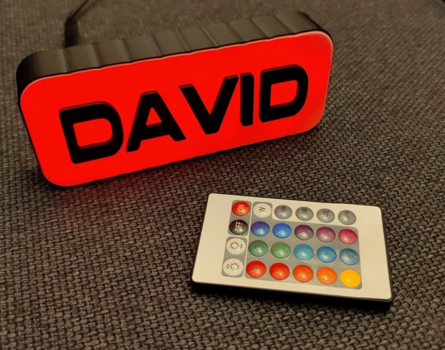 PERSONALISED NAME NIGHT Light LED Sign with Remote Control night light ...