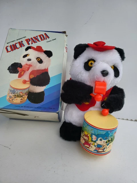 1970'S NO TIN toy Son Ai Toys - Taiwan battery operated LUCK PANDA mint ...