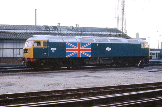 ORIGINAL COLOUR SLIDE of 47163 BR class 47 diesel loco £6.49 - PicClick UK