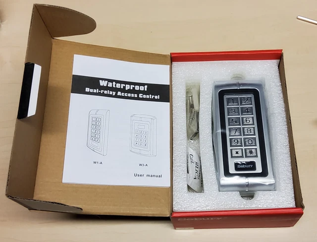 WETTERFESTES (IP68) RFID- und PIN Codeschloss Sebury W1-A, für 2 Türen ...