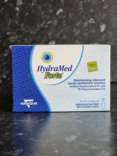 EYE DROPS - HydraMed Forte Eye Drops 30 x 0.5ml Vials £11.47 - PicClick UK
