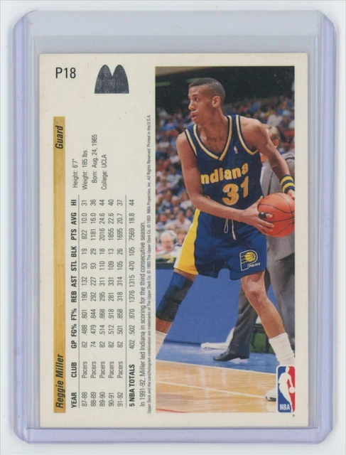 1992-93 UPPER DECK McDonald's Basketball Reggie Miller Indiana Pacers #P18 EUR 3,01 - PicClick FR