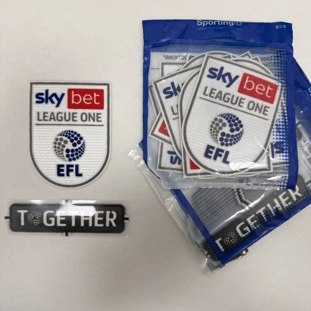 EFL SKY BET League One 2024/25 | Player Size Shirt Sleeve Patches 100% ...