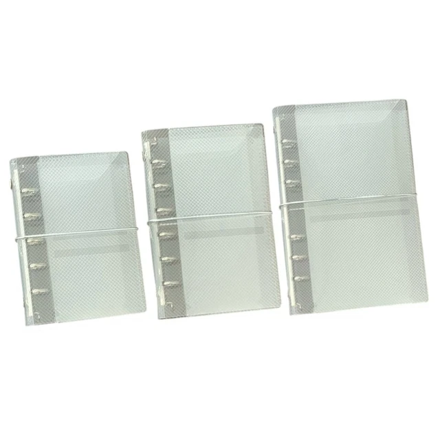 A6/A7 RINGS BINDERS with Elastic Band Binders Folder File Folde Display ...