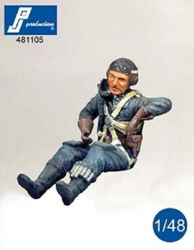 PJ PRODUCTION 481105 1/48 WWII German fighter Pilot seated in aircraft ...