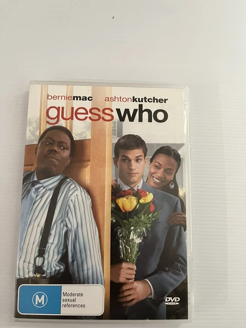 GUESS WHO (DVD, 2005) Ashton Kutcher, Bernie Mac, Zoe Saldana - Romance ...