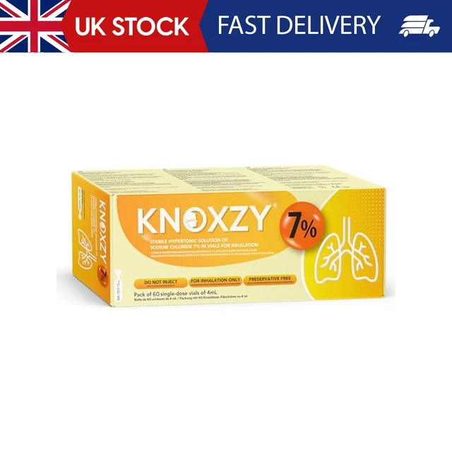 KNOXZY STERILE HYPERTONIC Saline Solution 7% - Vials for Inhalation ...