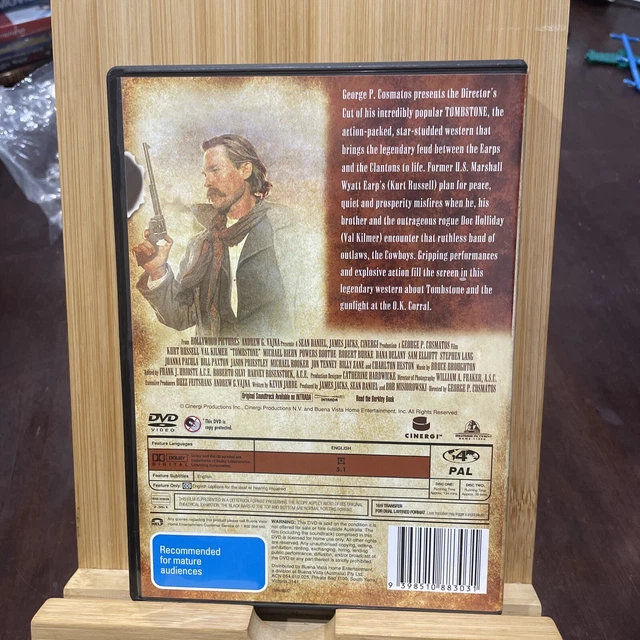TOMBSTONE (DVD, 1993) Kurt Russell 2-Disc Director's Cut Region 4 $22. ...