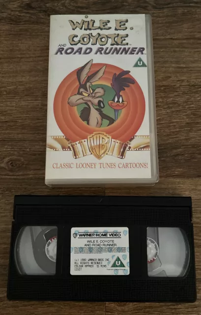 WILE E COYOTE and road runner vhs video tape in good condition looney ...