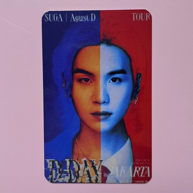 UNOFFICIAL AGUST D D-DAY Tour Jakarta VIP Benefit photocard. Bangtan ...