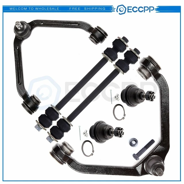 FRONT LOWER BALL Joints Upper Control Arms Sway Bar Fits 1998-2011 Ford ...