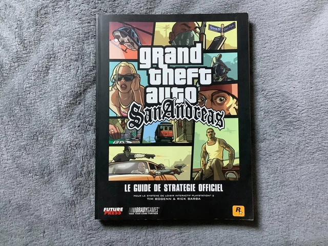 GUIDE GTA SAN ANDREAS Grand Theft Auto avec poster Officiel Rockstar ...