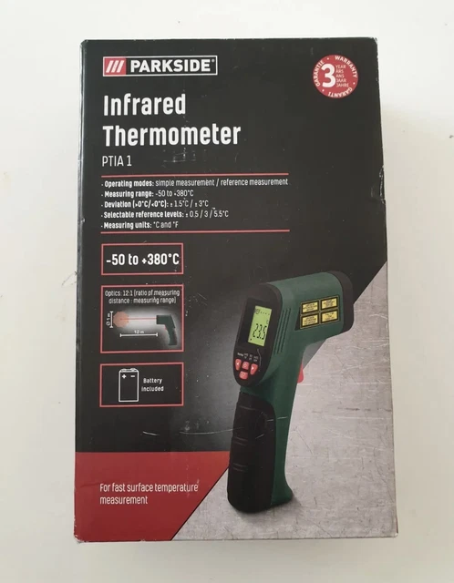 PARKSIDE INFRARED THERMOMETER fast surface temperature measurement PTIA ...