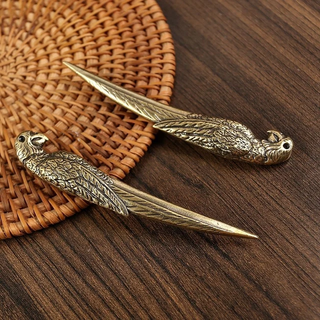 MINIATURES PARROT TEA Knife Ancient Parrot Tea Tools Tea Table £4.73 ...