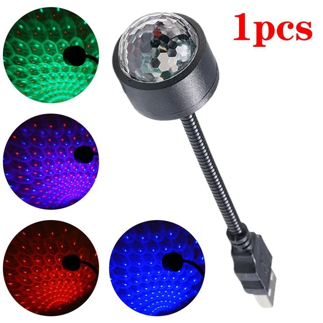 MULTICOLOR MINI USB LED Starry Sky Projection Lamp Star Night Light Car ...