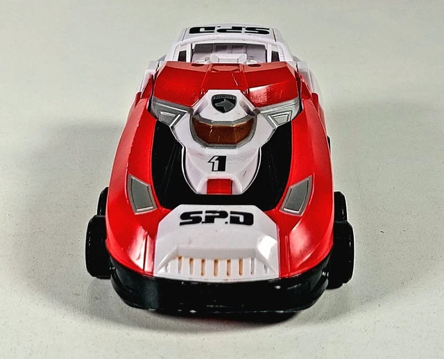 2004 BANDAI, POWER Rangers, SPD Red Ranger Transforming Car, #BR69 £10. ...