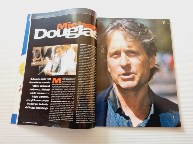 PLAYBOY ITALY MARZO 3-2002 Michael Douglas-Dedee Pfeiffer-Anka Romensky ...