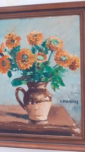 TABLEAU XXEME BOUQUET de fleurs du peintre casimir maystre 1918 2008 ...