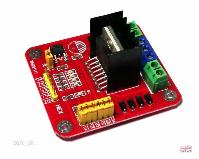 L298N DC MOTOR Driver Module Dual H Bridge DC Stepper Motor for Arduino ...