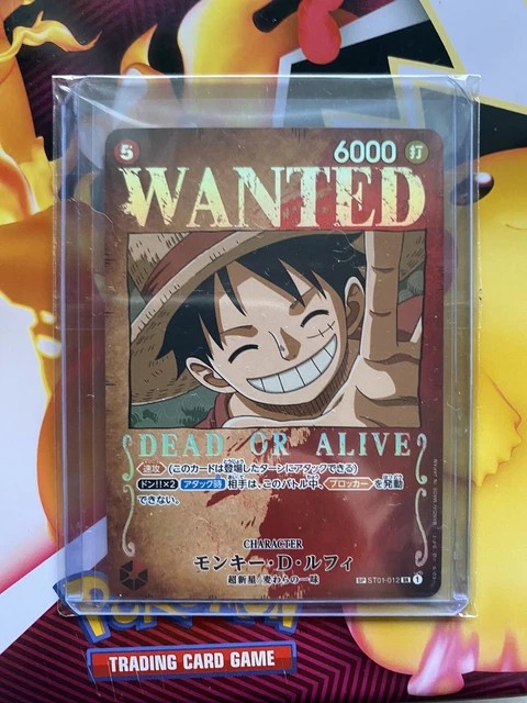 MONKEY D LUFFY WANTED ST01-012 One Piece Card Mighty Enemies Bandai Japanese NM EUR 80,00 ...