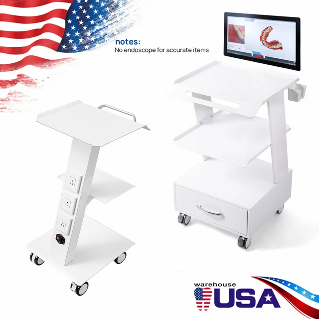 DENTAL MOBILE ROLLING Trolley Cart /Medical Utility Cart fit Intra ...