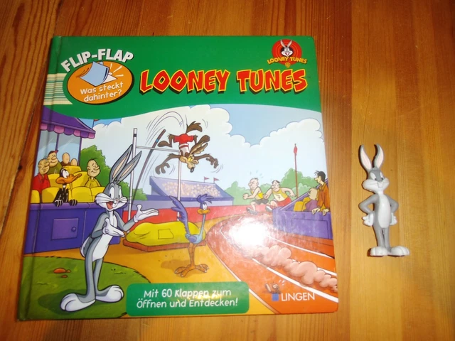 BUGS BUNNY LOONEY Tunes Flip Flap Lingen Buch + 1990 Hase Warner Bros ...