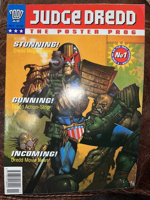 JUDGE DREDD THE Poster Prog #1 Greg Staples 1993 EUR 9,13 - PicClick IT