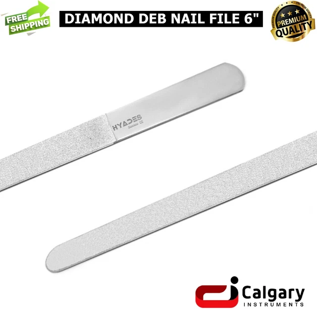 6& STEEL SWISS Nail File and Branded Professional Diamond Deb Foot Skin ...