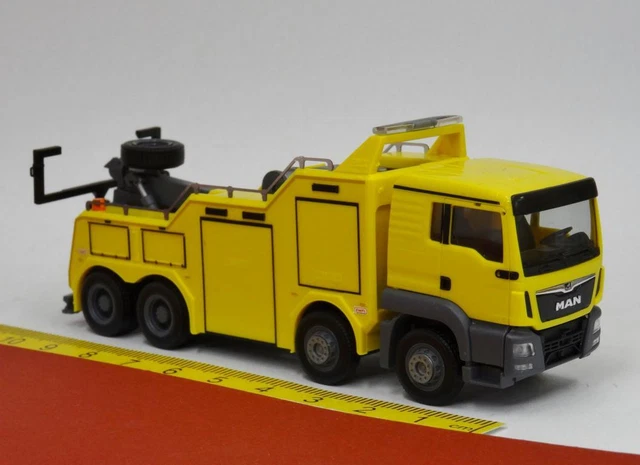 MAN TGS L E6 Empl Bison Abschleppwagen gelb - Herpa Sondermodell EUR 49 ...