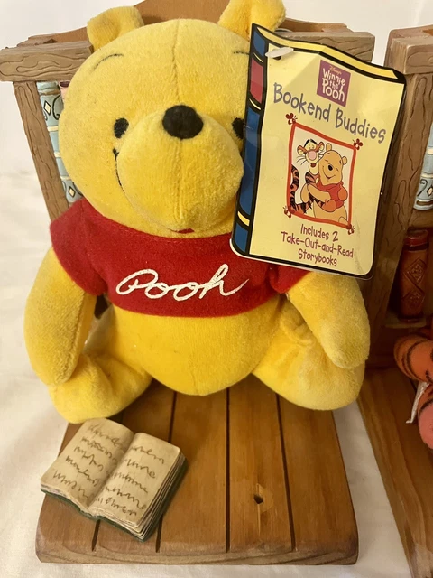DISNEY WINNIE THE Pooh Tigger Bookend Buddies Board Books Plush. New w ...