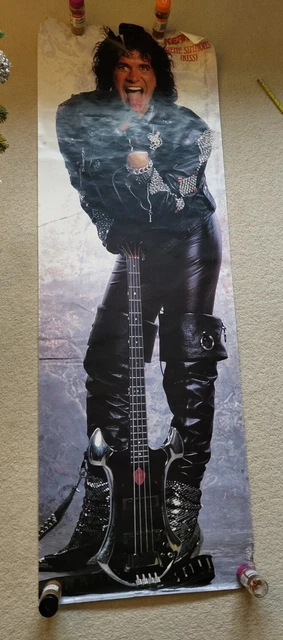 KISS VINTAGE GENE Simmons Massive Full Size Door Poster Kerrang 1988 ...