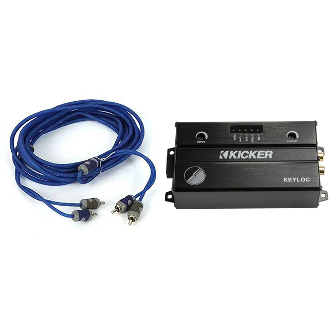 KICKER 47KEYLOC KEY Series Smart Powered Line-Out Converter & 46KI25 5 ...