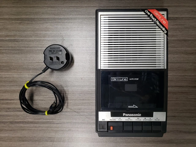 TESTED PANASONIC RQ-2103 Slim Line Cassette Tape Player Voice Recorder ...