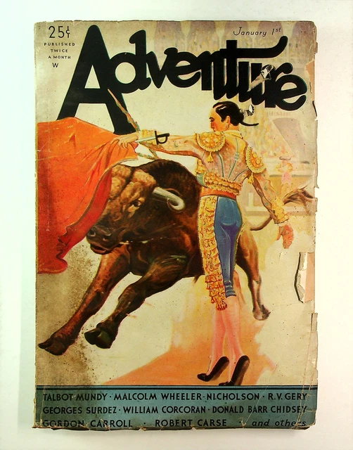 ADVENTURE PULP/MAGAZINE JAN 1 1932 Vol. 81 #2 GD £17.61 - PicClick UK