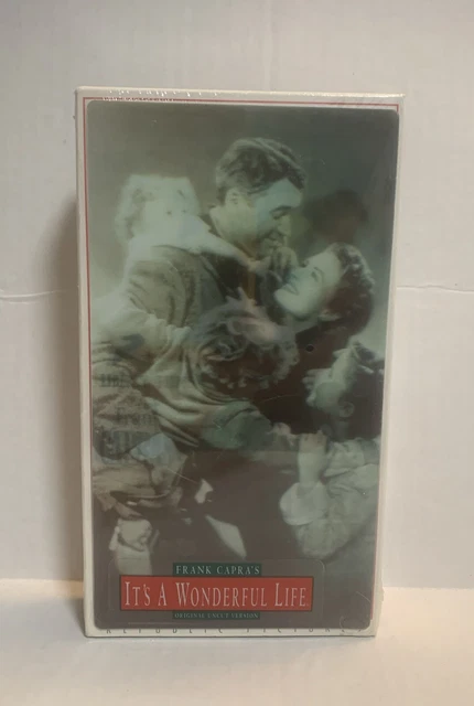 ITS A WONDERFUL Life (VHS, 1993, Uncut Slipsleeve) Holographic Cover ...