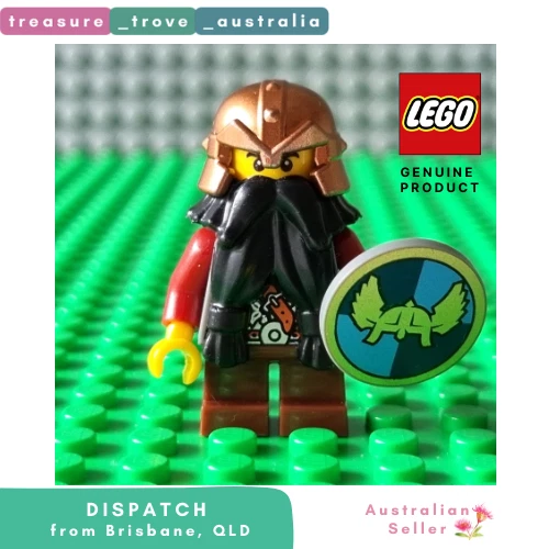 LEGO® CASTLE FANTASY Era Dwarf cas391 - minifigure + BONUS shield ...