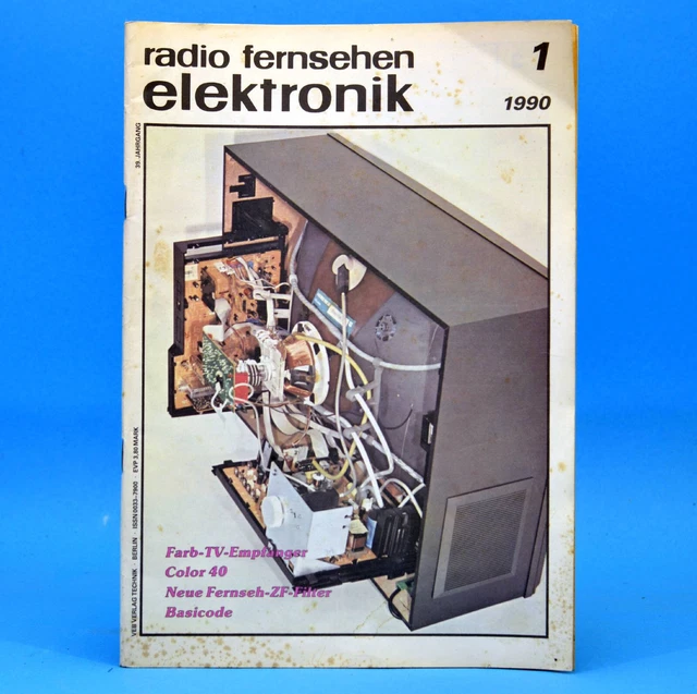 DDR RADIO FERNSEHEN elektronik 1 1990 Farb-TV-Empfänger Color 40 ...
