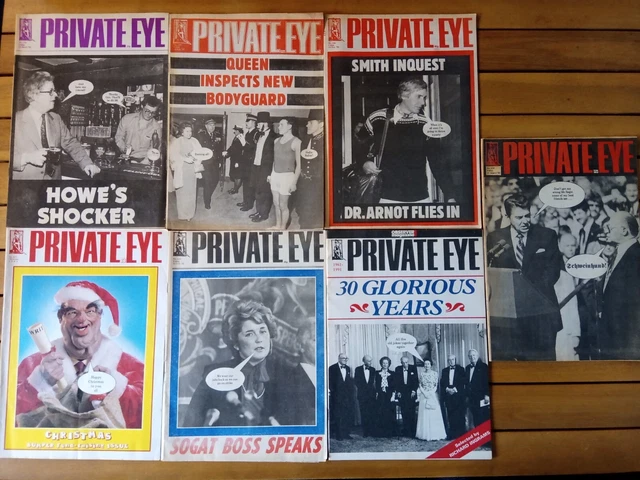 7 X PRIVATE Eye Magazines from the 1980s £6.95 - PicClick UK