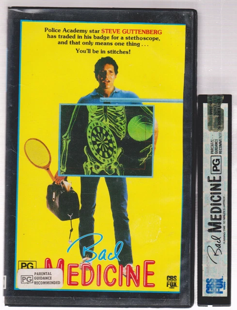 RARE BETA VIDEO Tape BAD MEDICINE Big Box Betamax Ex-Rental CBS FOX ...